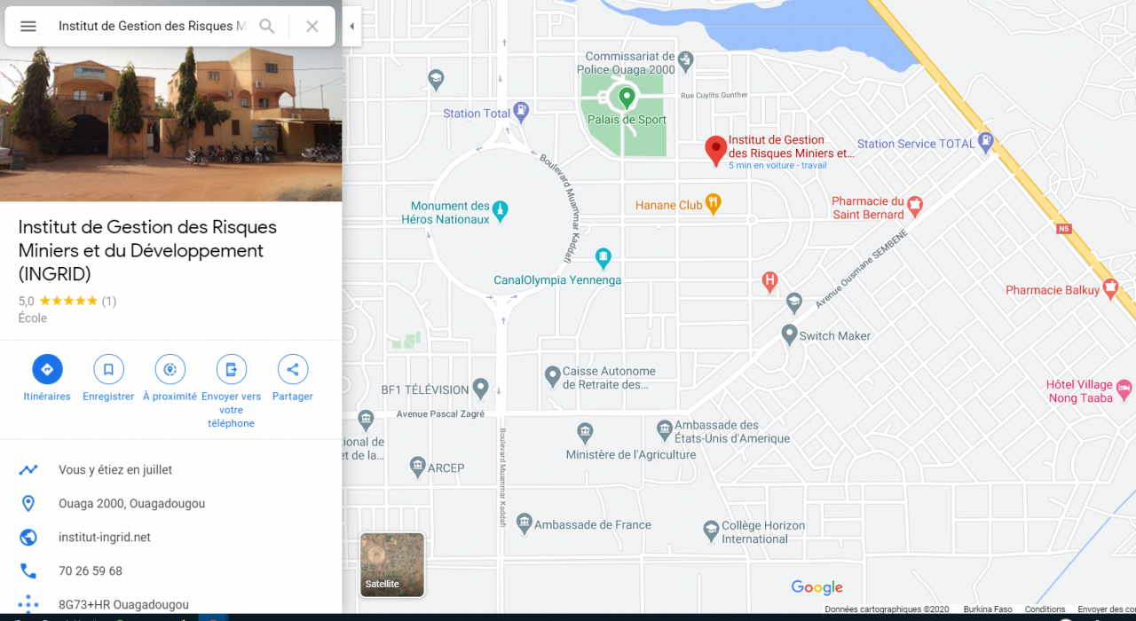 CONTACTS | Institut - INGRIDD